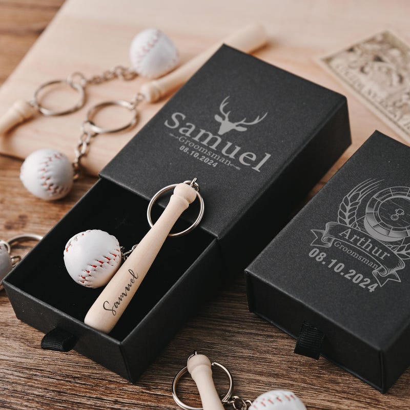 Baseball Keychain - Etsy