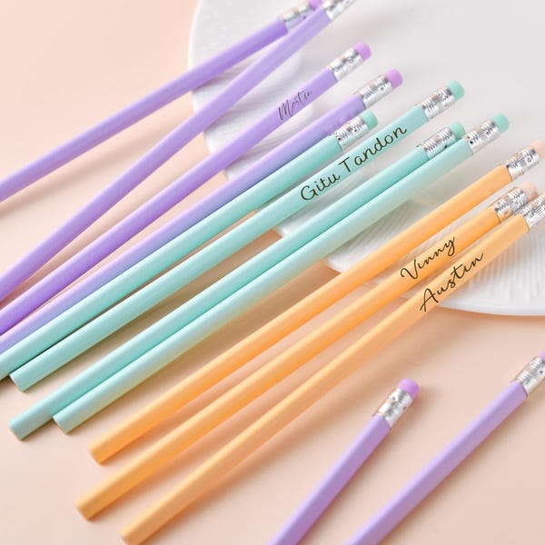 Personalized Pencils - Etsy