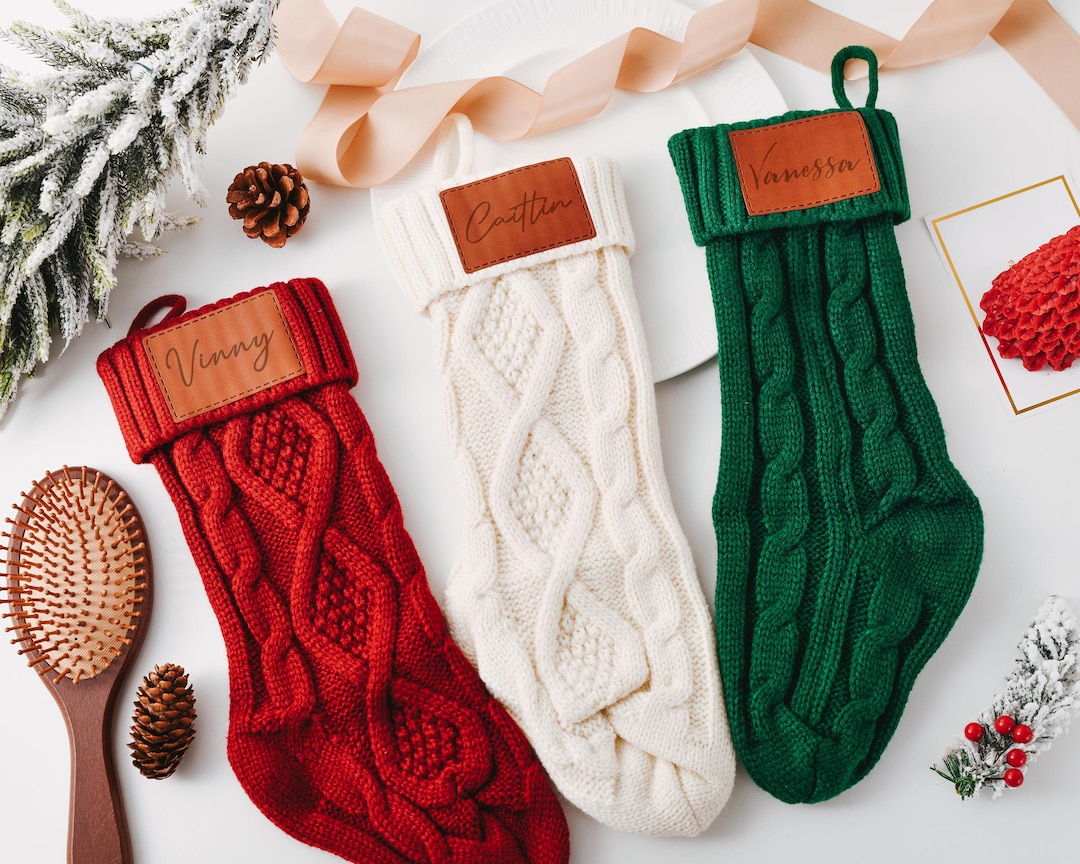 Custom Christmas Socks With Names, Letter Socks, 2024 Christmas Socks ...