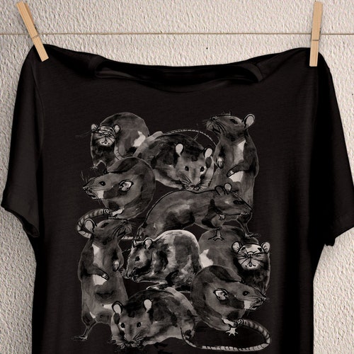 Cute Rat T-shirt Pastel Goth Clothing Soft Grunge Nu Goth - Etsy