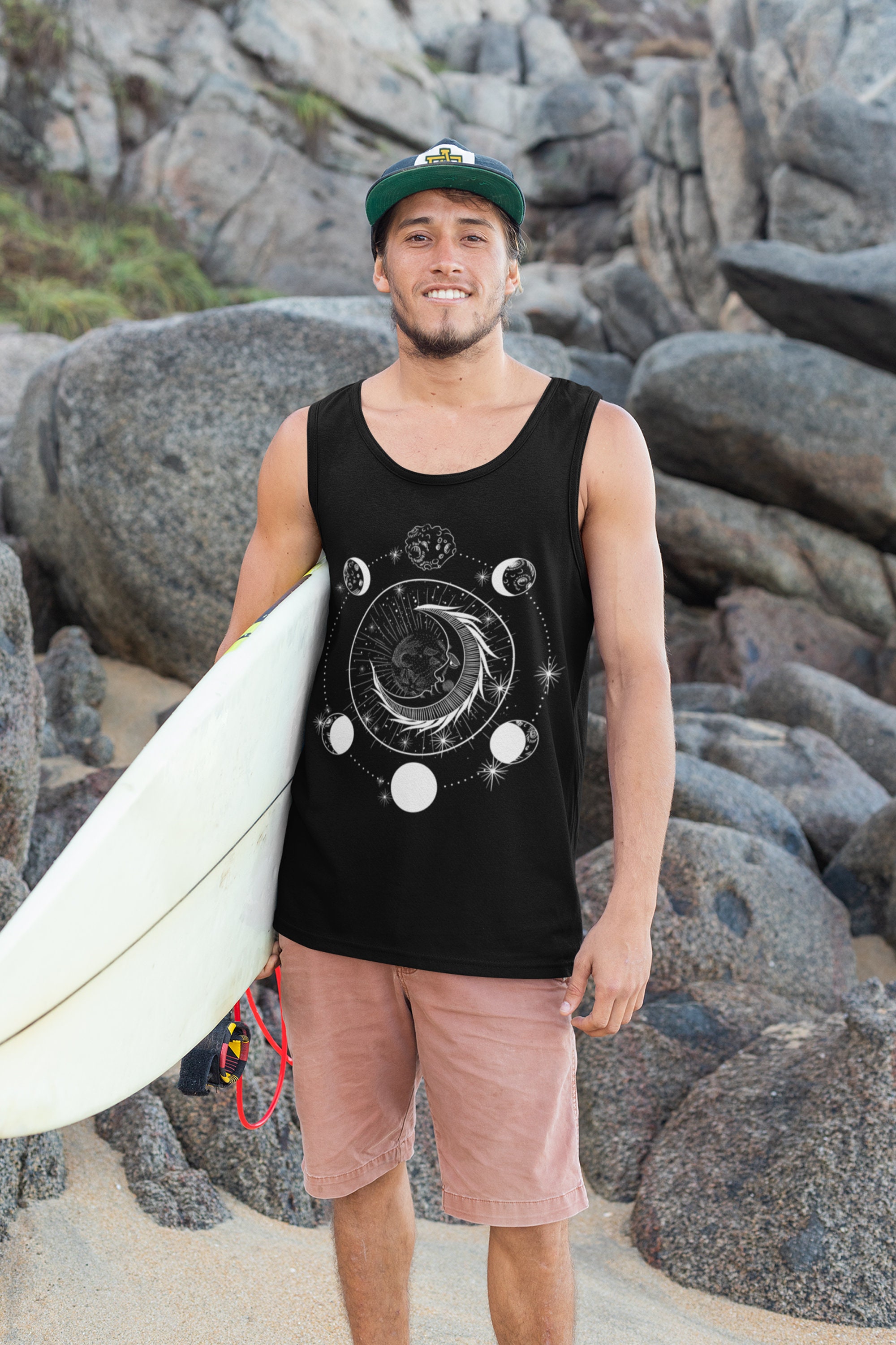 Cute Moon Phase Tank Planets Sun Stars Clothes, Witch Pagan Satanic ...