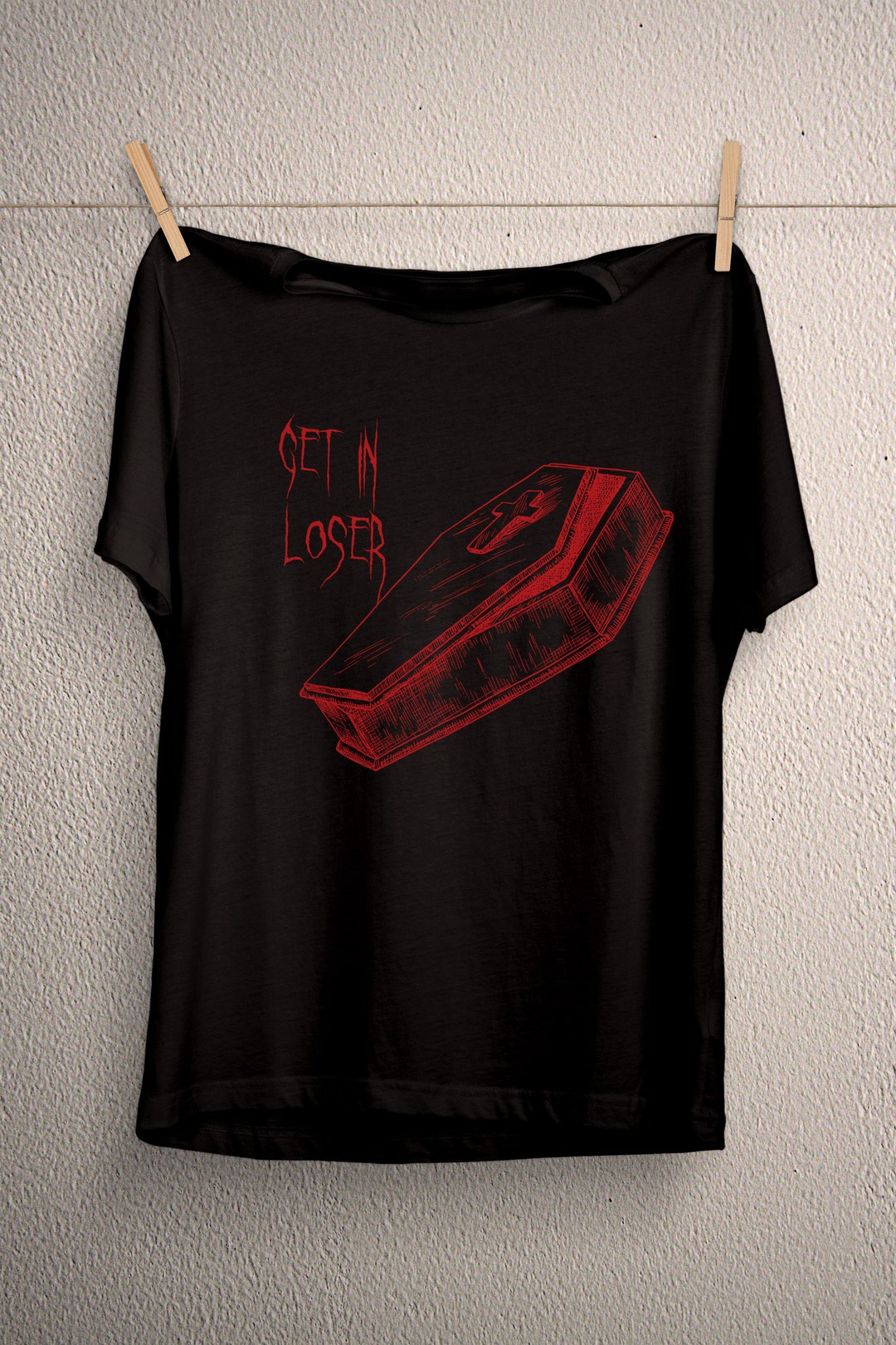 Get in Loser Shirt Skeleton Coffin Pastel Goth T-shirt, Aesthetic ... Get in Loser Shirt Skeleton Coffin Pastel Goth T-shirt, Aesthetic ...