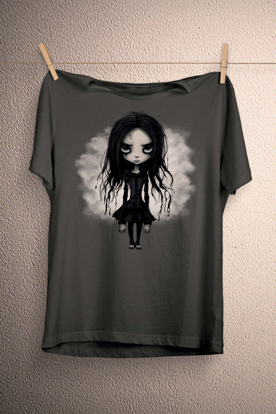 Creepy Cute Gothic Shirt, Yami Kawaii Witch Clothing for Goth Girls ...