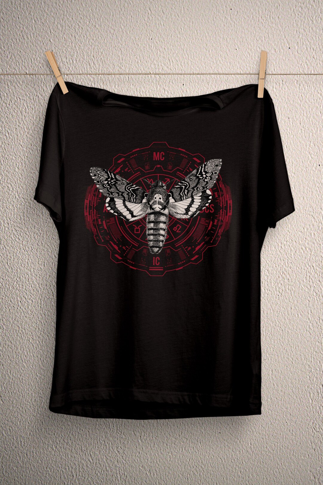 Alchemy Death Moth Shirt, Occult Shirt, Alchemy T Shirt, Men Graphic ...