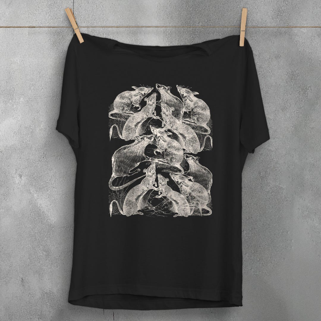 Creepy Cute Rat T-shirt, Rats King, Rat Lover Gifts, Pet Shirt, Animal ...