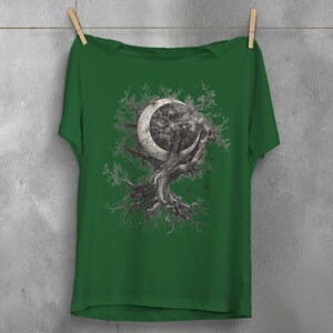 Gothic Tree With Crescent Moon and Stars T-shirt Fantasy Ethereal ...
