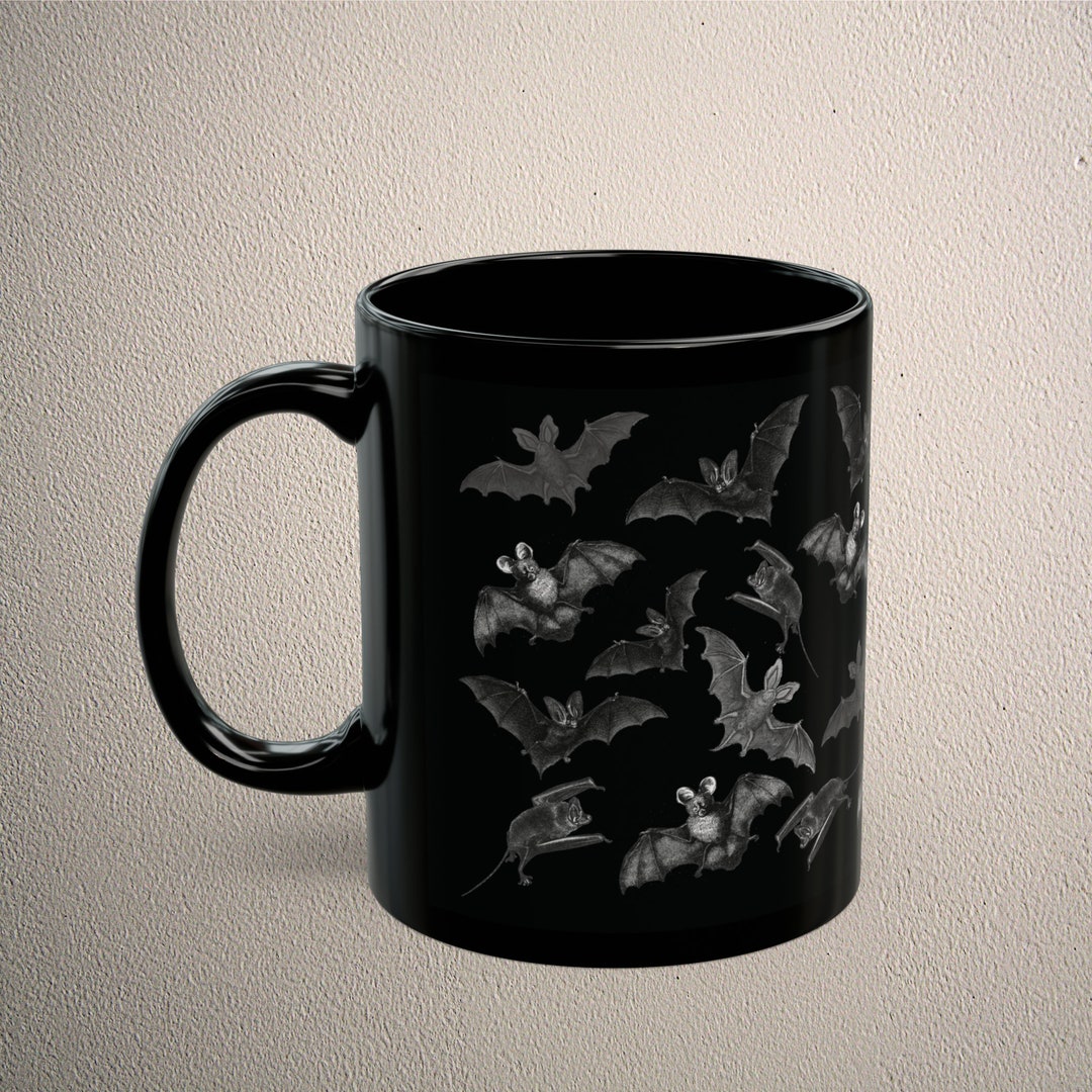 Creepy Cute Bats Mug, Pastel Goth Cup, Soft Grunge, Nu Goth, Pastel ...