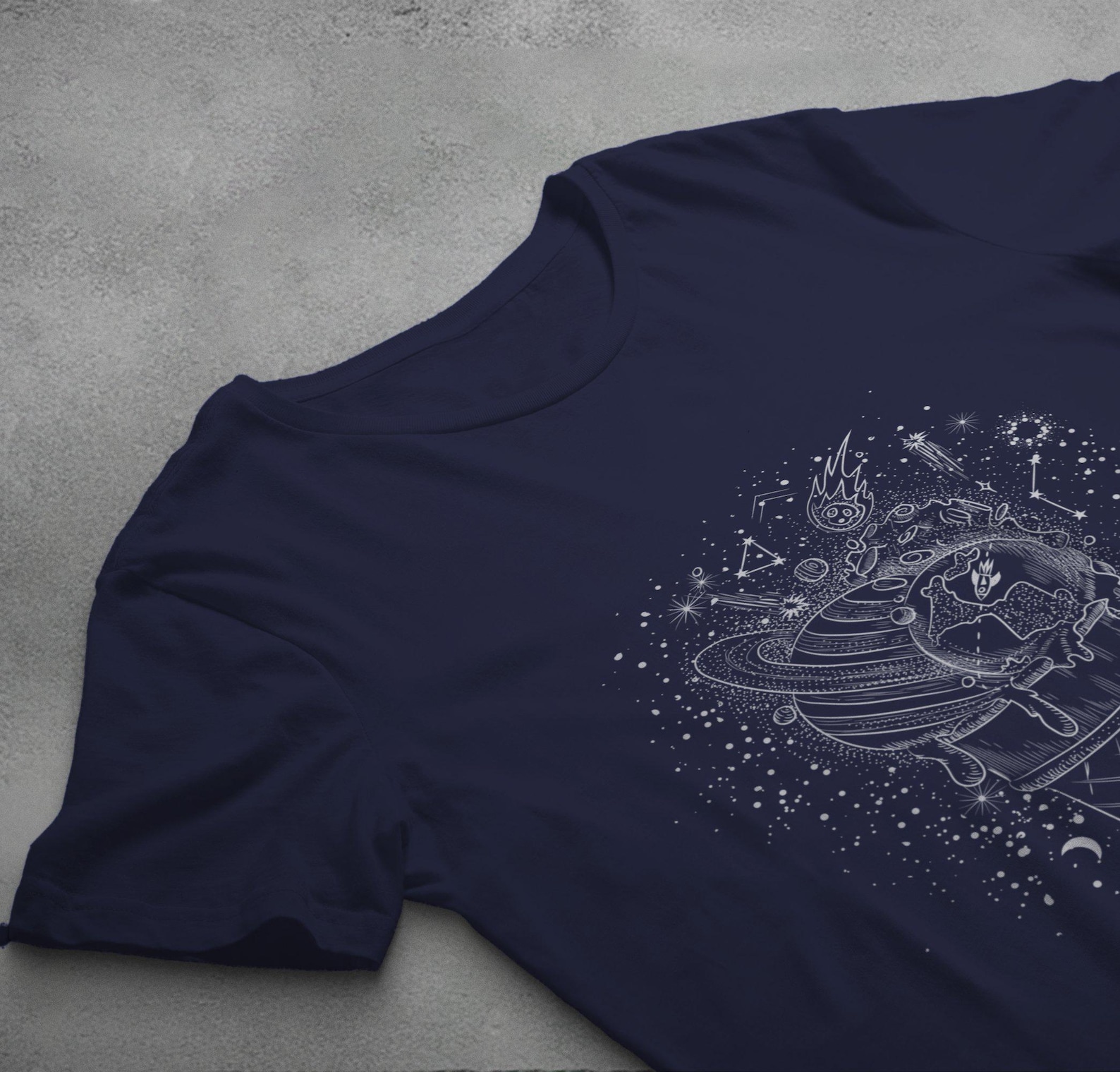 Plus Size Pastel Goth Space Tee - Witchy Ice Cream Moon Stars Saturn ...