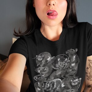 Cute Rat T-shirt, Pastel Goth Clothing, Soft Grunge Shirt, Nu Goth ...