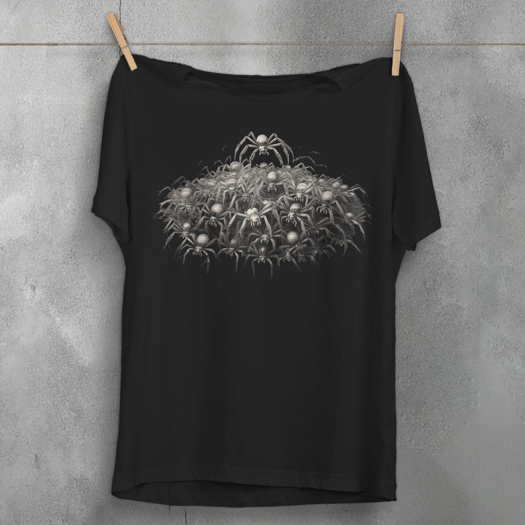 Spider Horde T-shirt Creepy Cute Arachnology Top for Animal Lovers ...