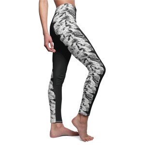 Occult Rat Graphic Leggings - Goth Pagan Yoga Pants With Rodent Print ...