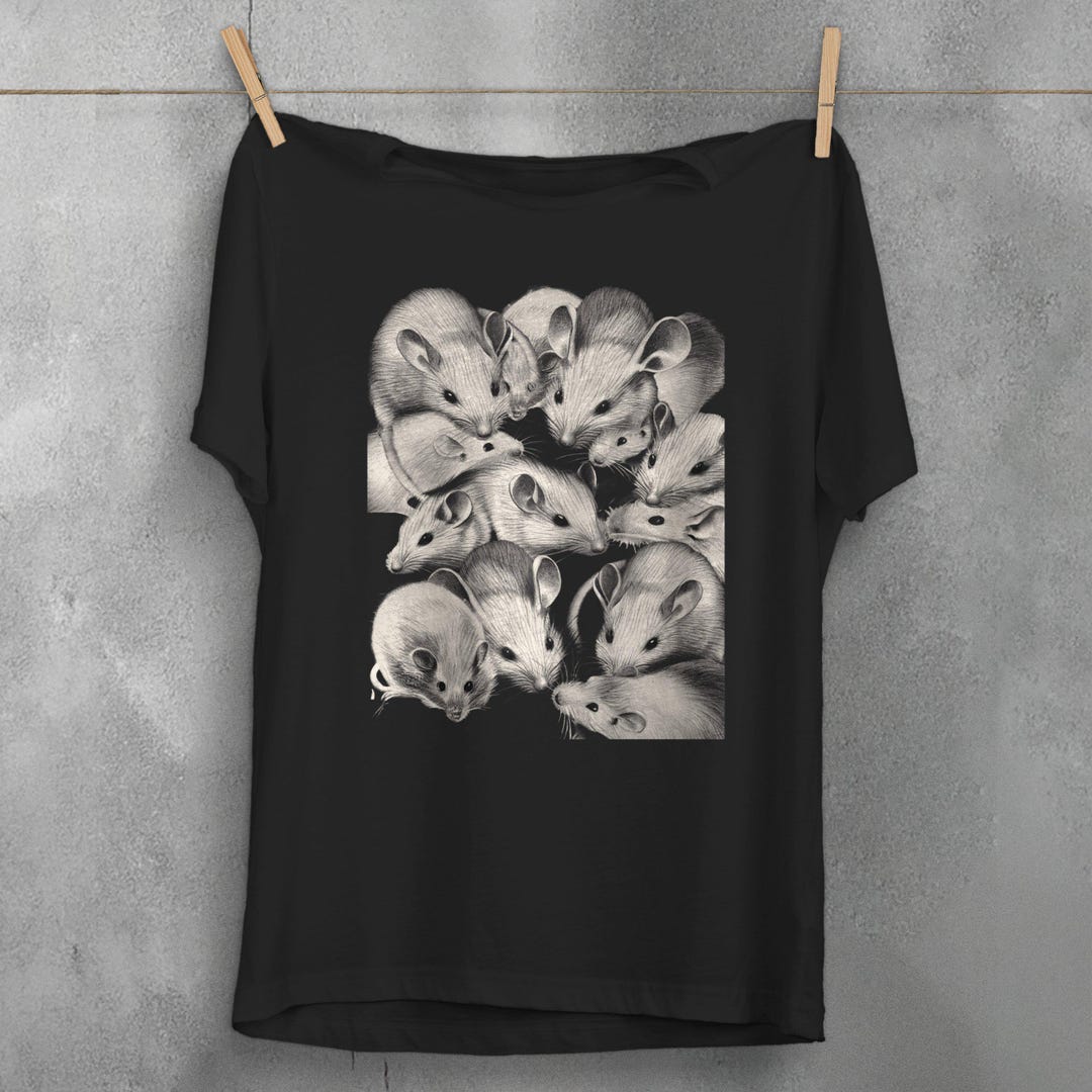 Creepy Cute Rat Shirt, Pastel Goth Clothing, Pet Rats Animal Lover Tee ...