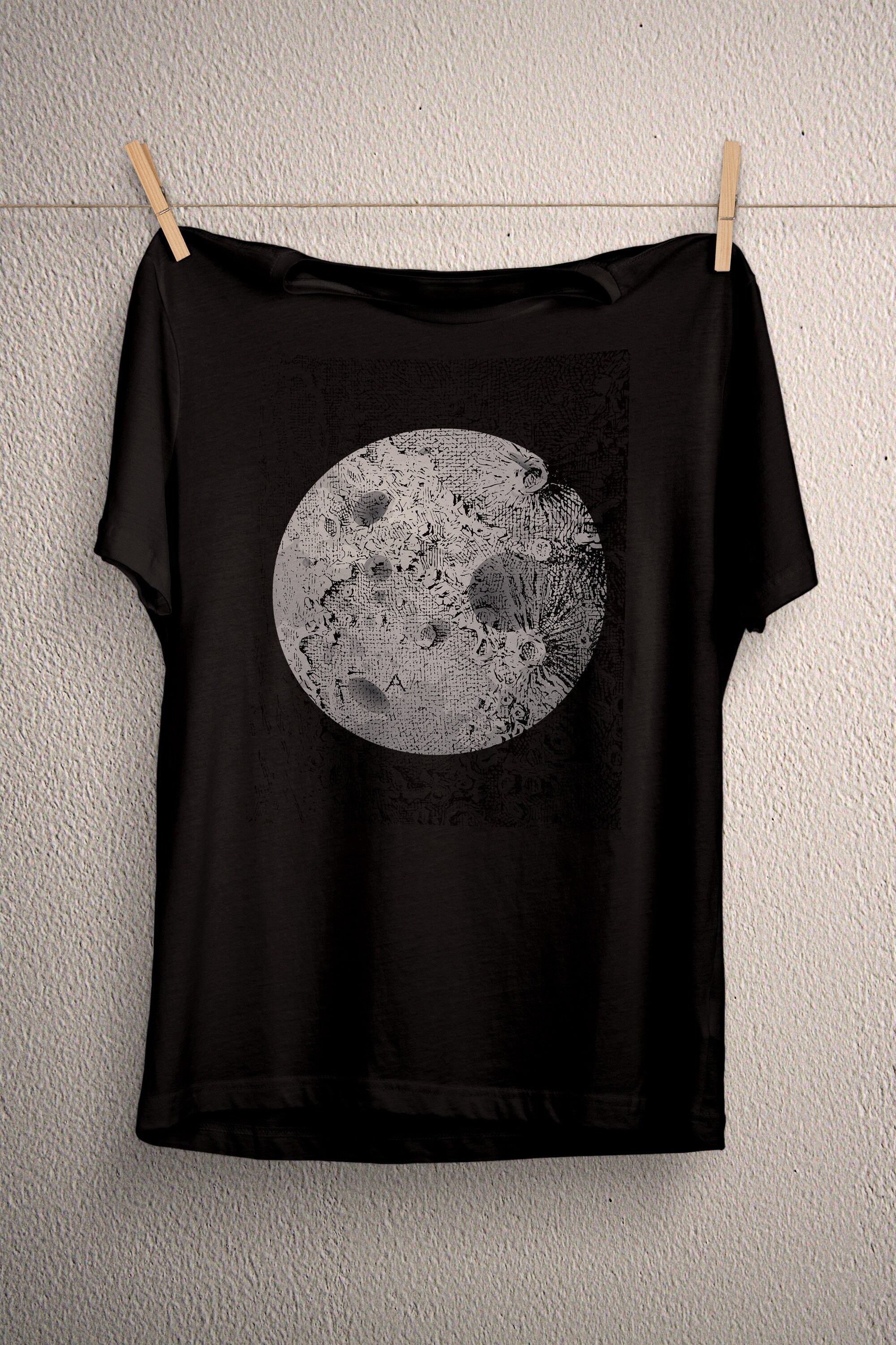 Full Moon Shirt Original Supermoon Celestial Boho Clothing - Etsy