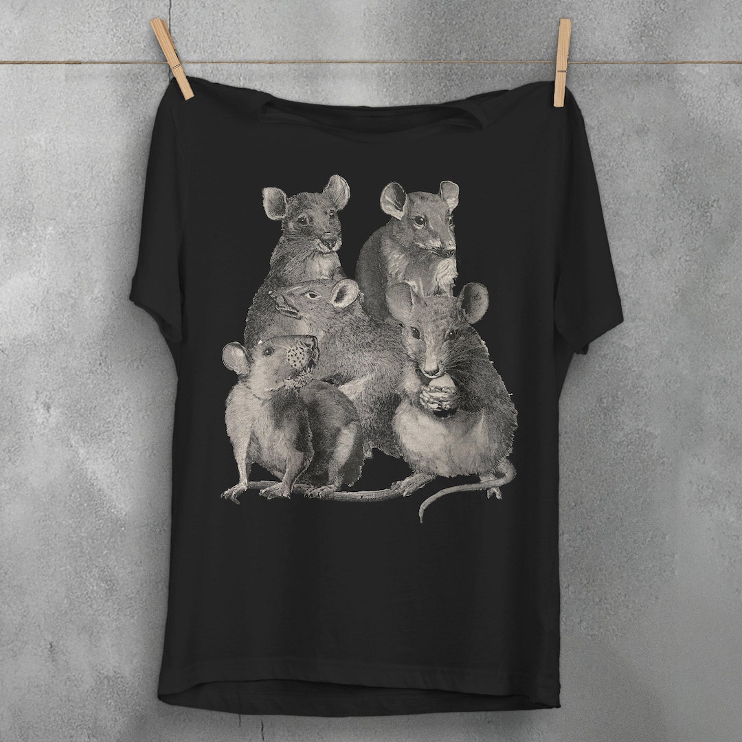 Rat King Black Death Shirt Creepy Rats Animal Lovers Gothic Witchy ...