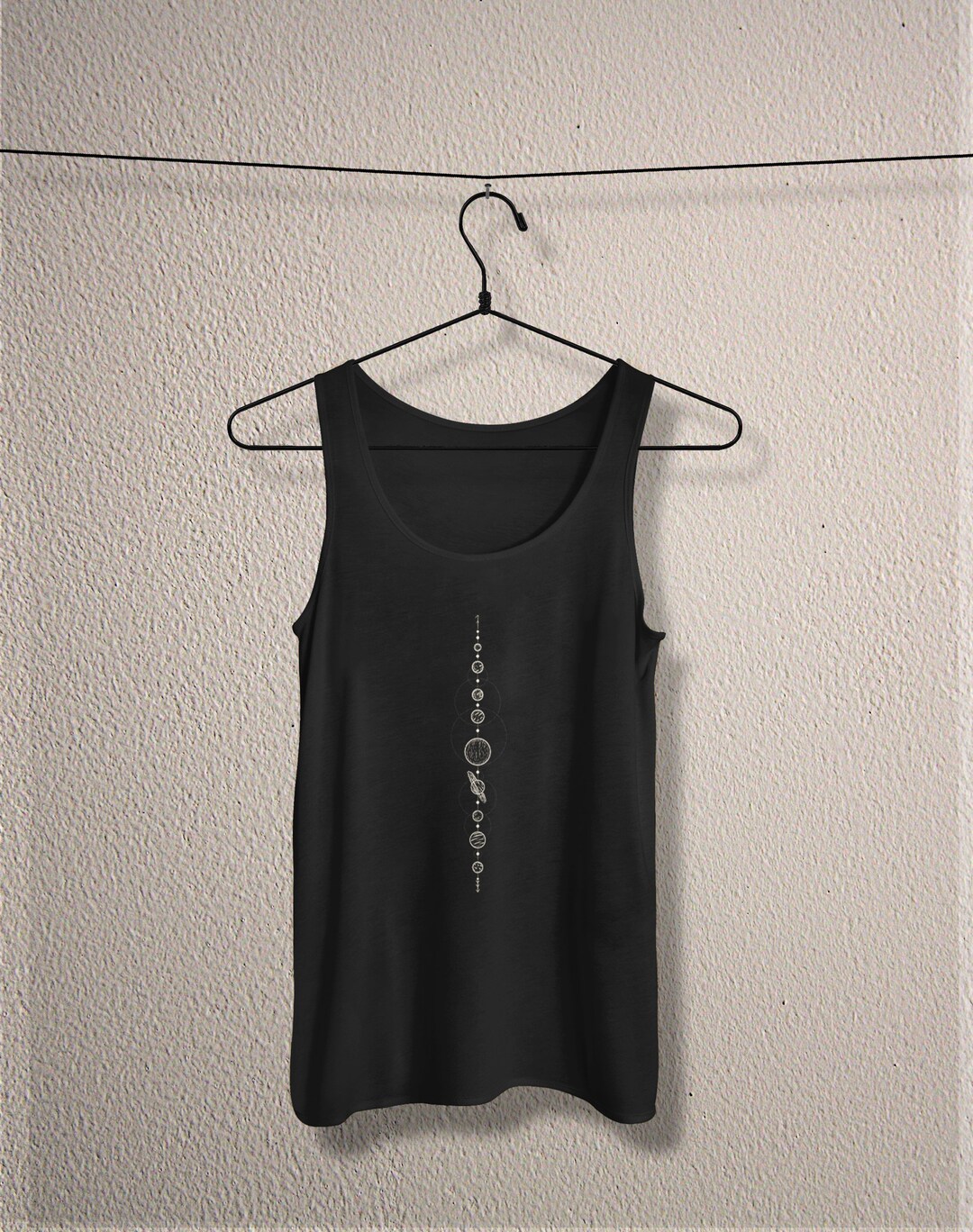 Goth Tank Top Gothic Planets Saturn Jupiter Sun Stars Clothes Pagan ...