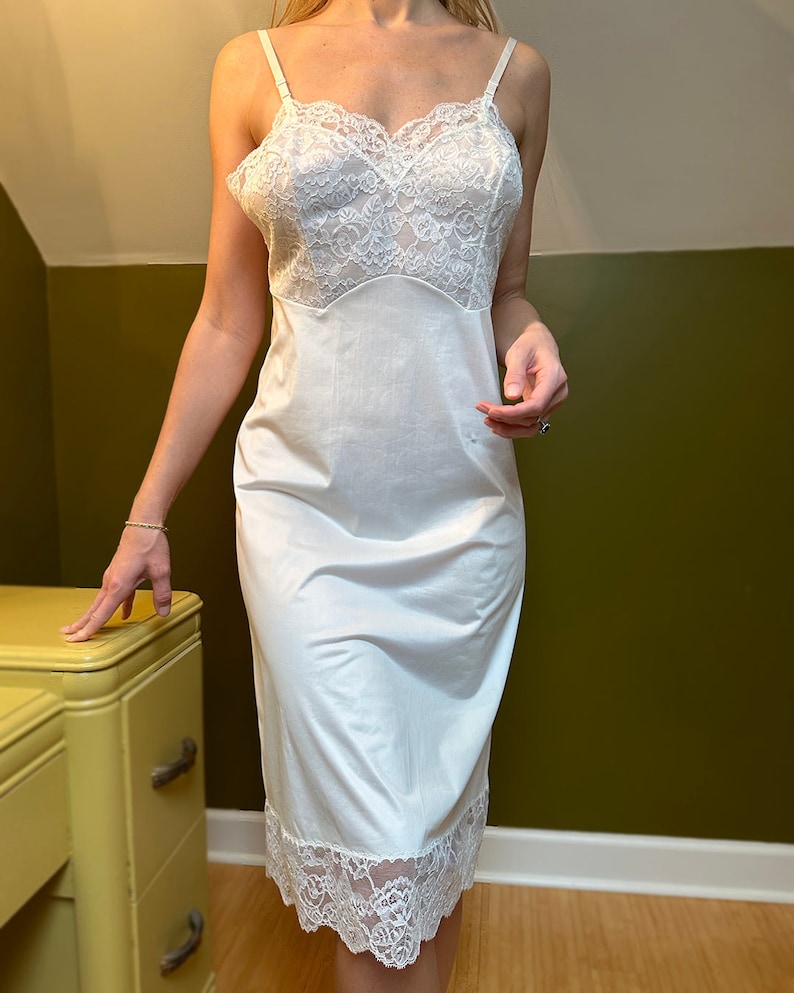 Vintage 1960s White Lace Slip Rare Vintage Lace Slip Vintage - Etsy