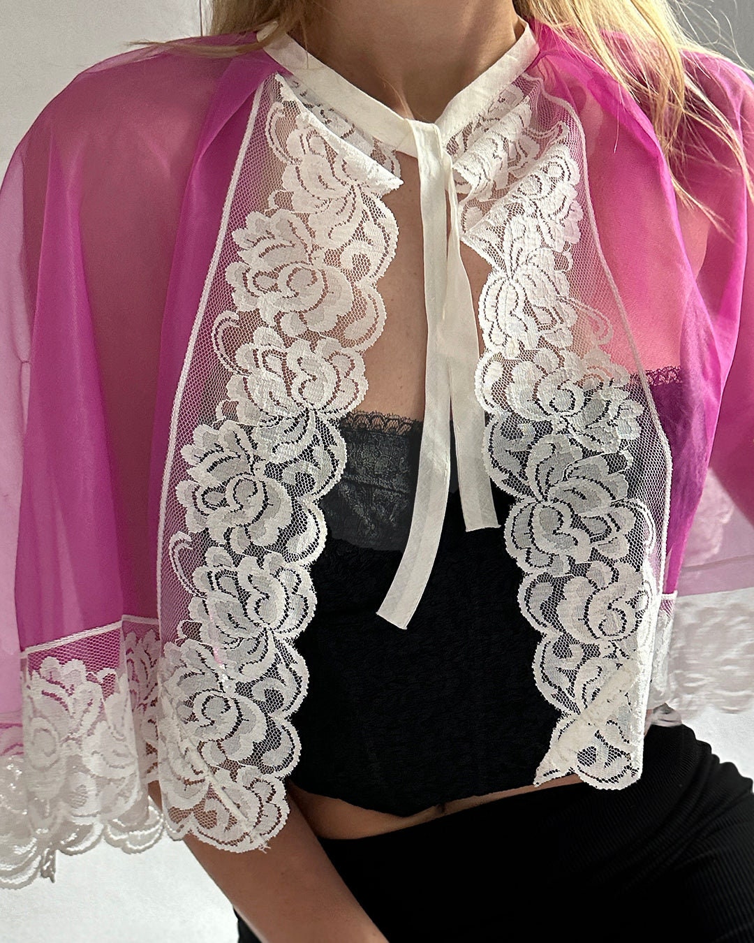 Vintage 1960s Lace Bed Jacket Vintage Boudoir Jacket - Etsy