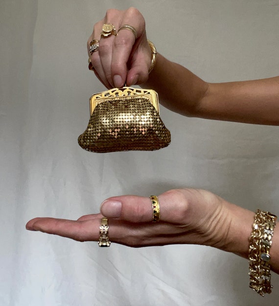 VINTAGE 1950s WHITING & DAVIS Chain Mesh Bag — vintag… - Gem