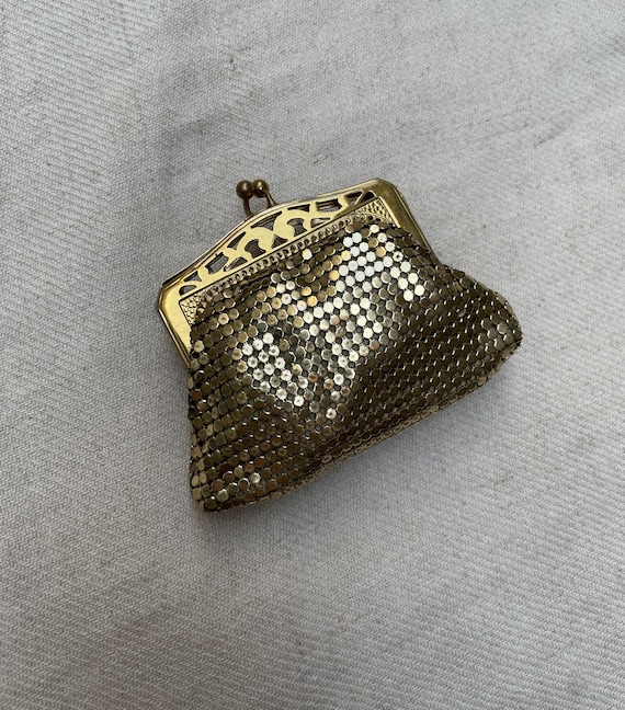 VINTAGE 1950s WHITING & DAVIS Chain Mesh Bag — vintag… - Gem