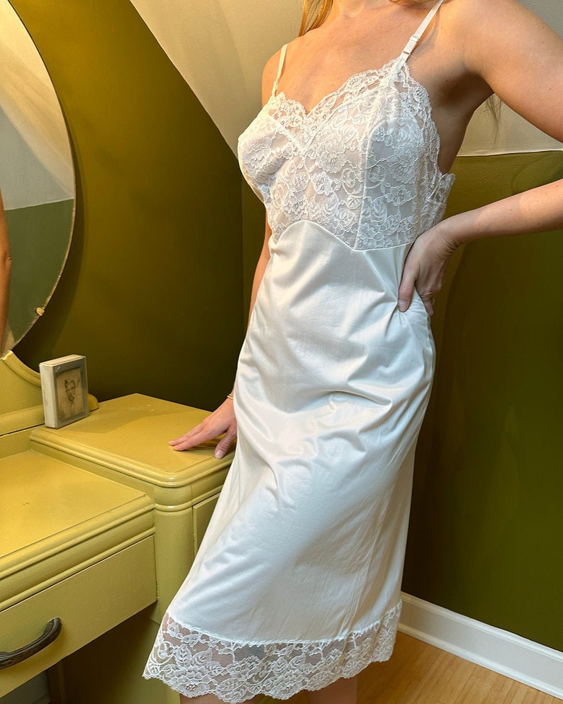Vintage 1960s White Lace Slip Rare Vintage Lace Slip Vintage - Etsy