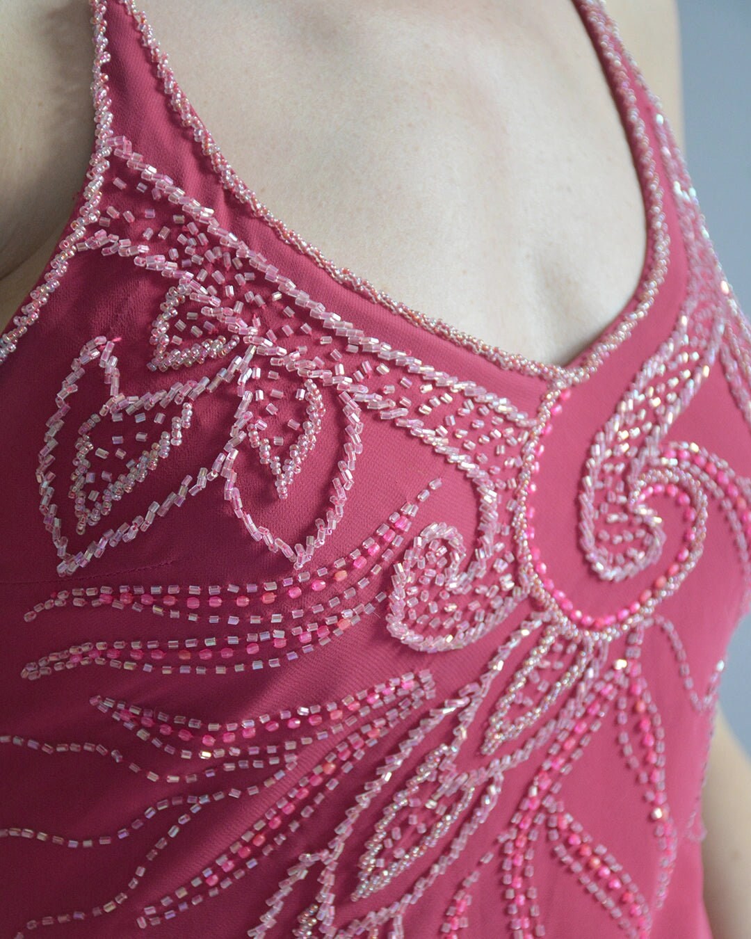 Vintage Bias-cut Open-back Beaded Mermaid Gown - Etsy