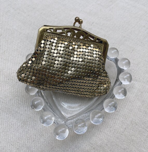 VINTAGE 1950s WHITING & DAVIS Chain Mesh Bag — vintag… - Gem