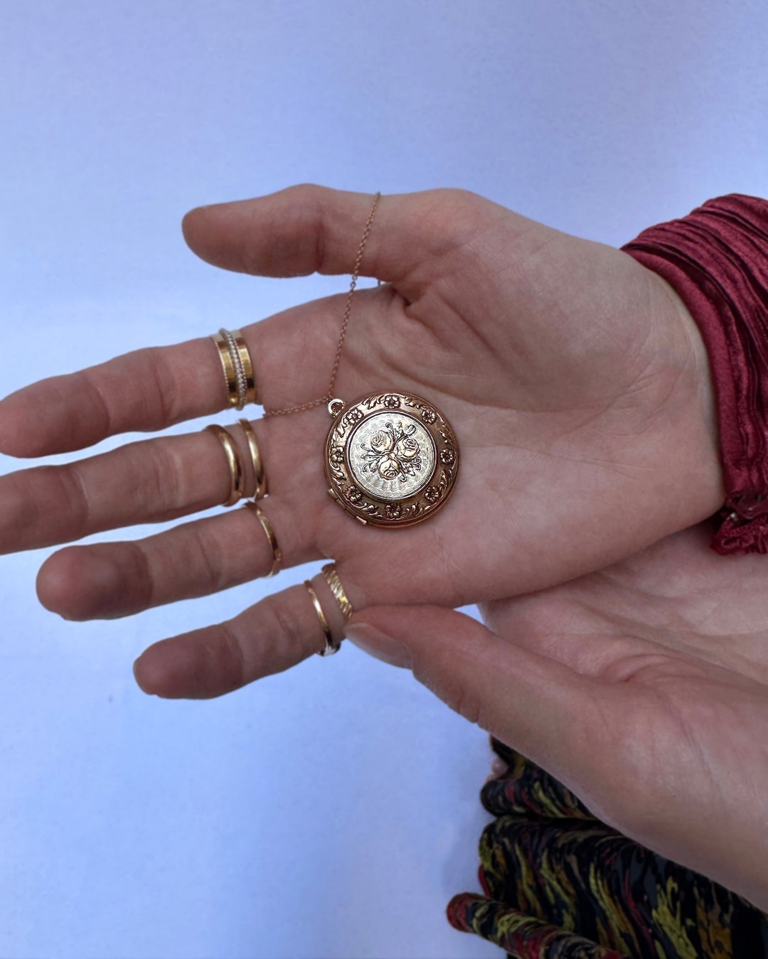 Late Victorian Aesthetic Movement Floral Locket Antique Locket, Vintage ...