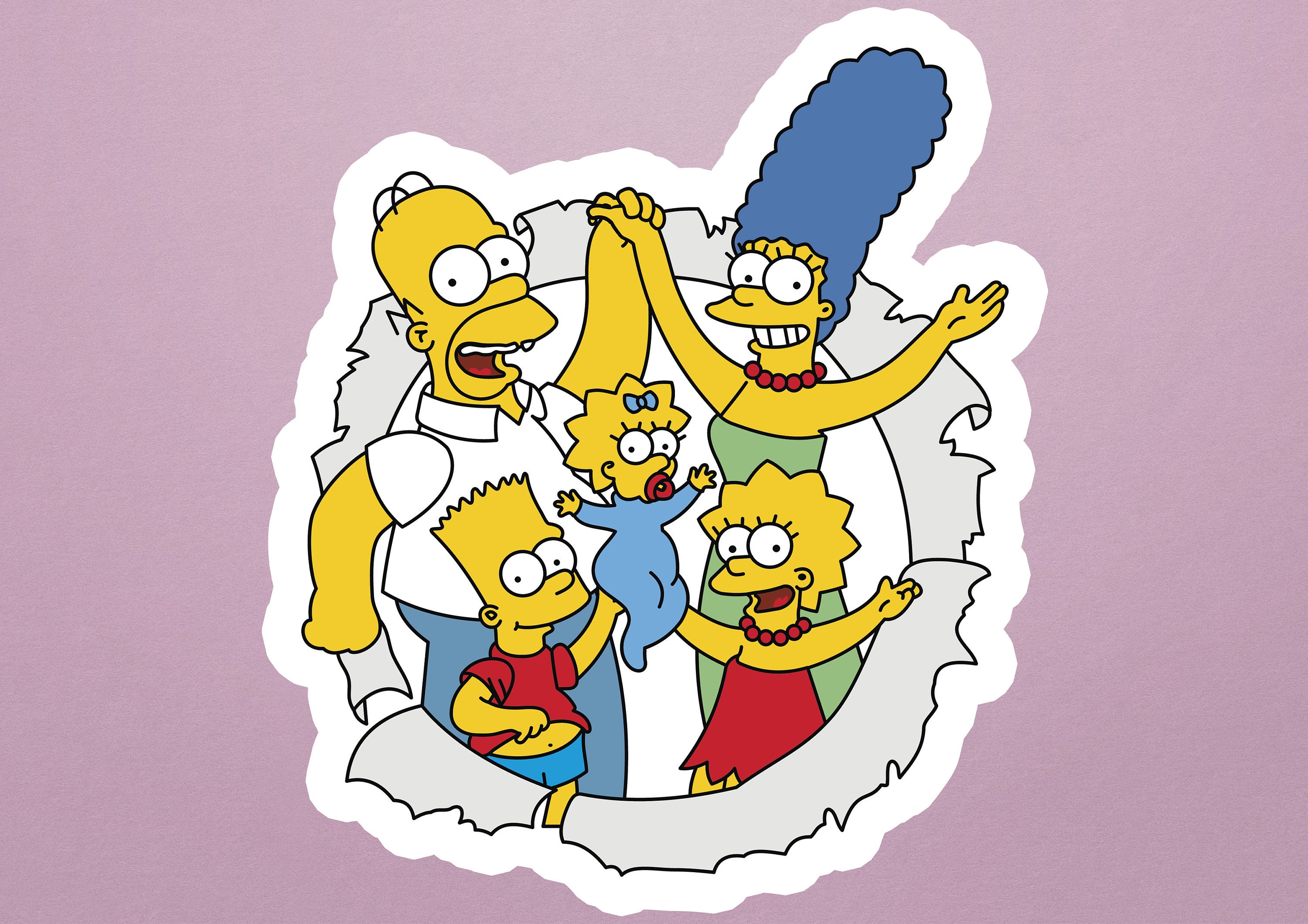 Simpsons sticker | Etsy