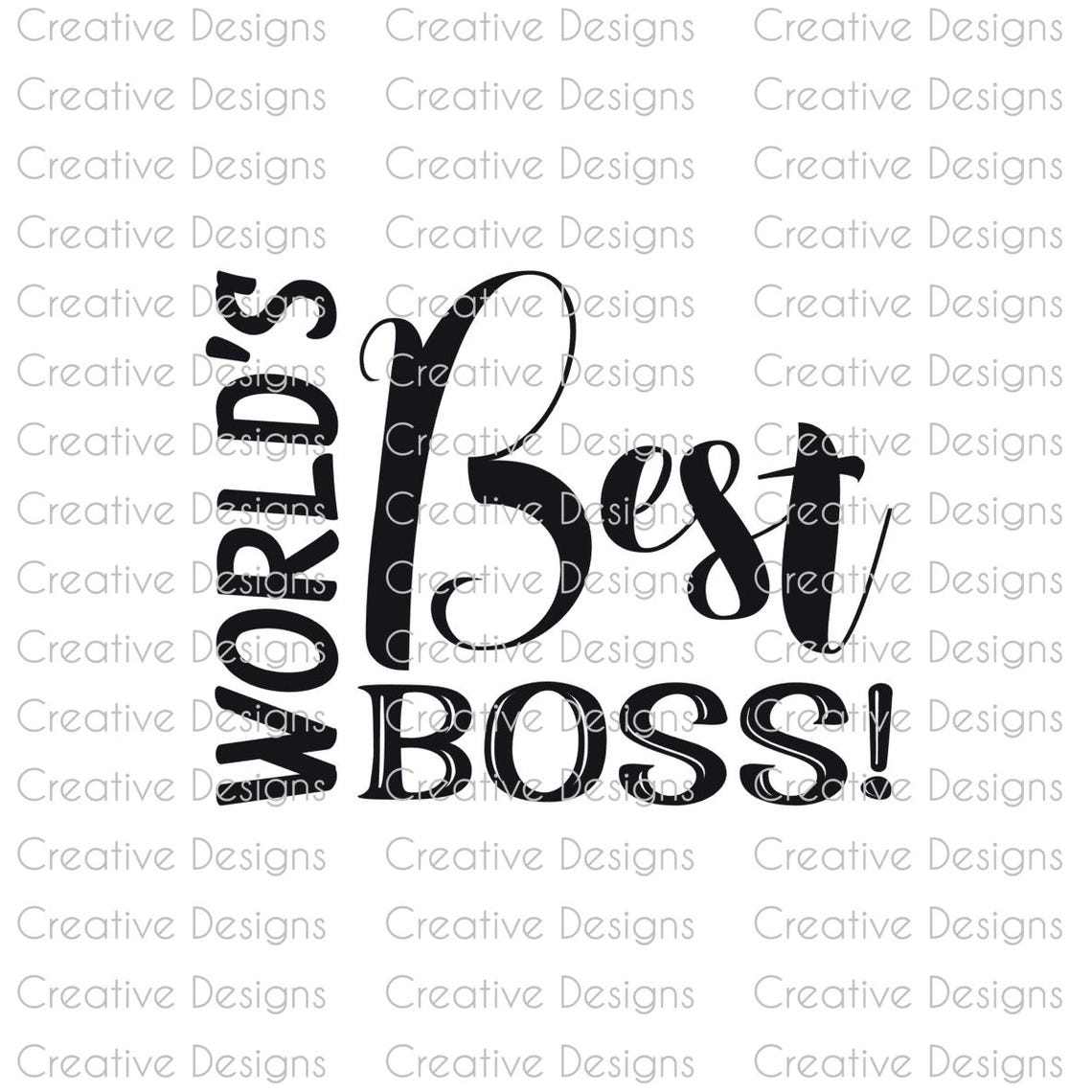 World's Best Boss PNG File, Gift for Boss SVG File, Birthday Gift for ...