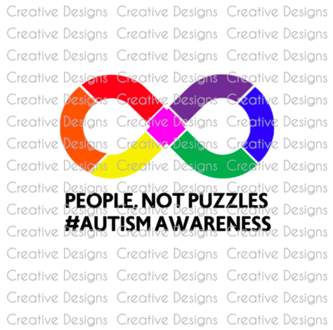 Autism Design, People Not Puzzles, Autism Awareness, SVG File, PNG File ...