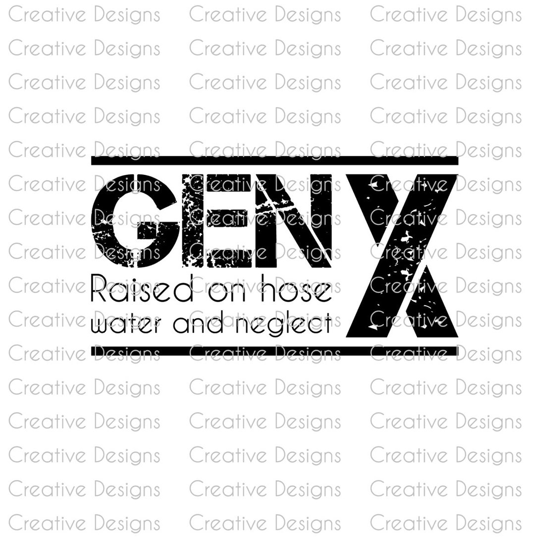 Gen X T-shirt Design, Gen X SVG, Gen X PNG, Sweater Design, Mug Design ...