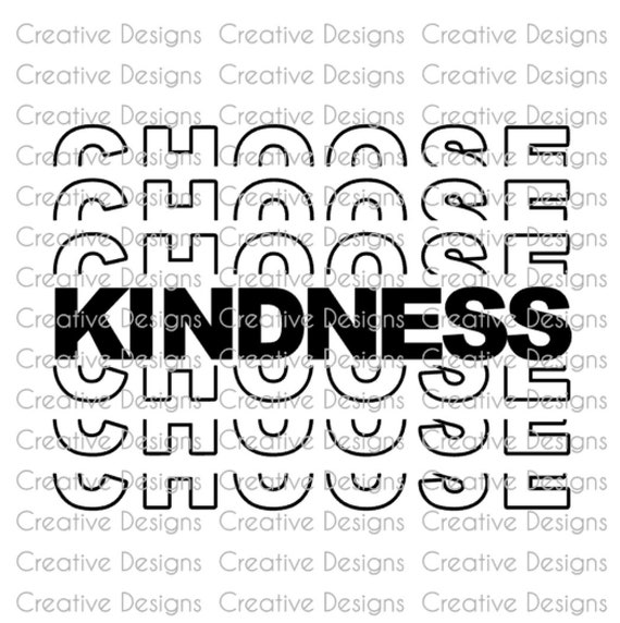 Choose Kindness SVG File PNG File Digital File Pink Shirt | Etsy
