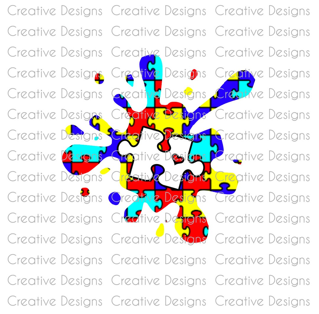 Autism Design, Autism Paint Splatter, SVG File, PNG File, Digital File ...