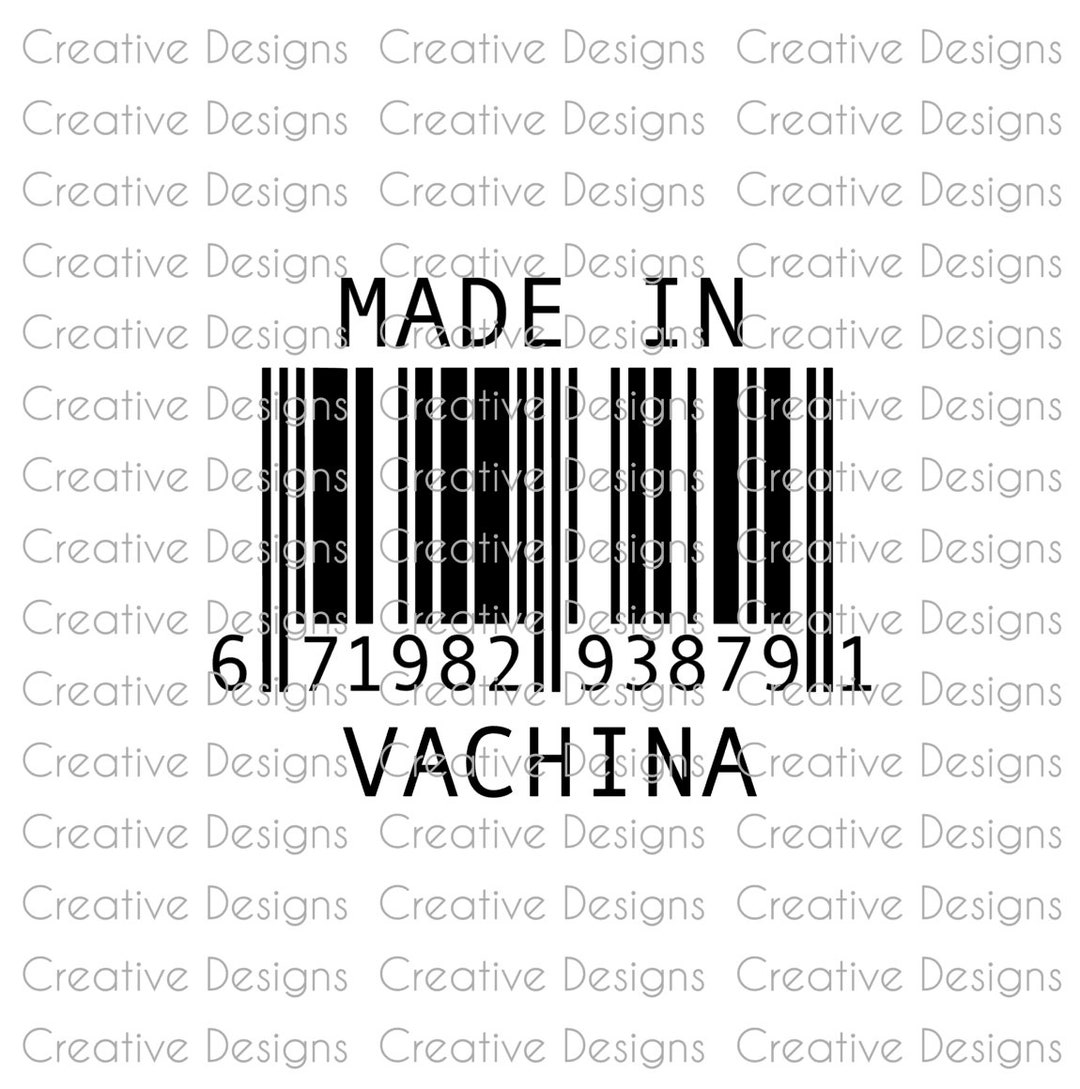 Onesie Design, Made in Vachina SVG File, Funny PNG File, Digital ...