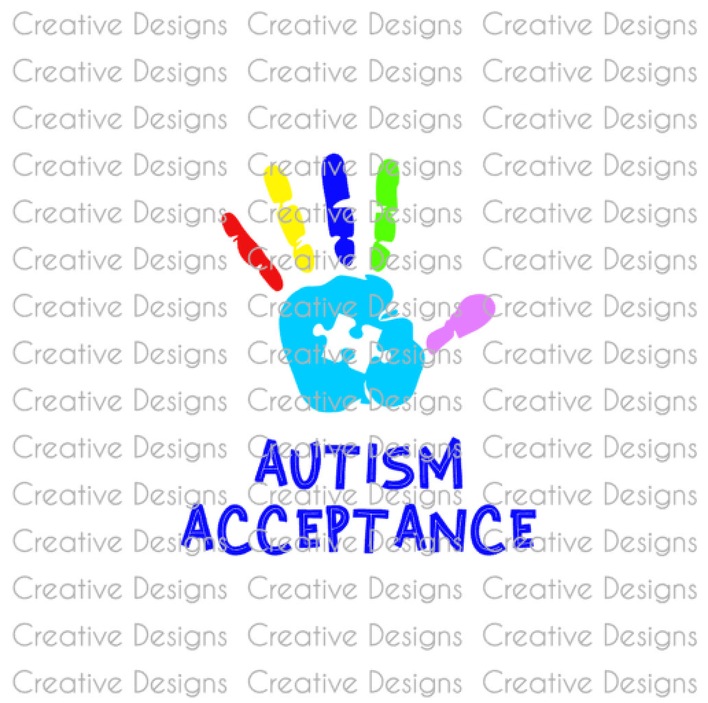 Autism Acceptance, SVG File, PNG File, Digital File, Autism Awareness ...
