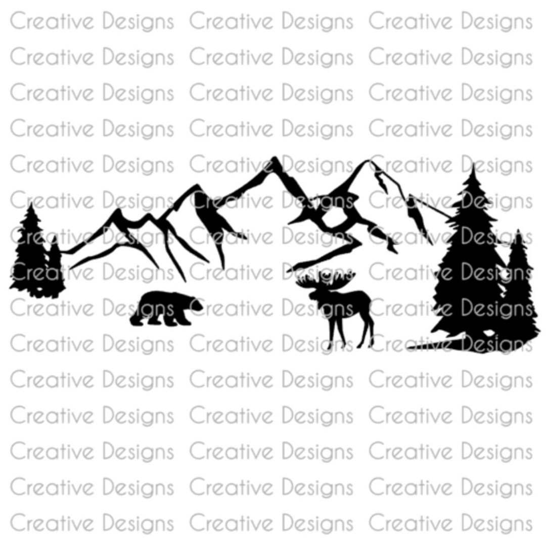 Mountains, SVG File, PNG File, Digital File, Wall Decal - Etsy