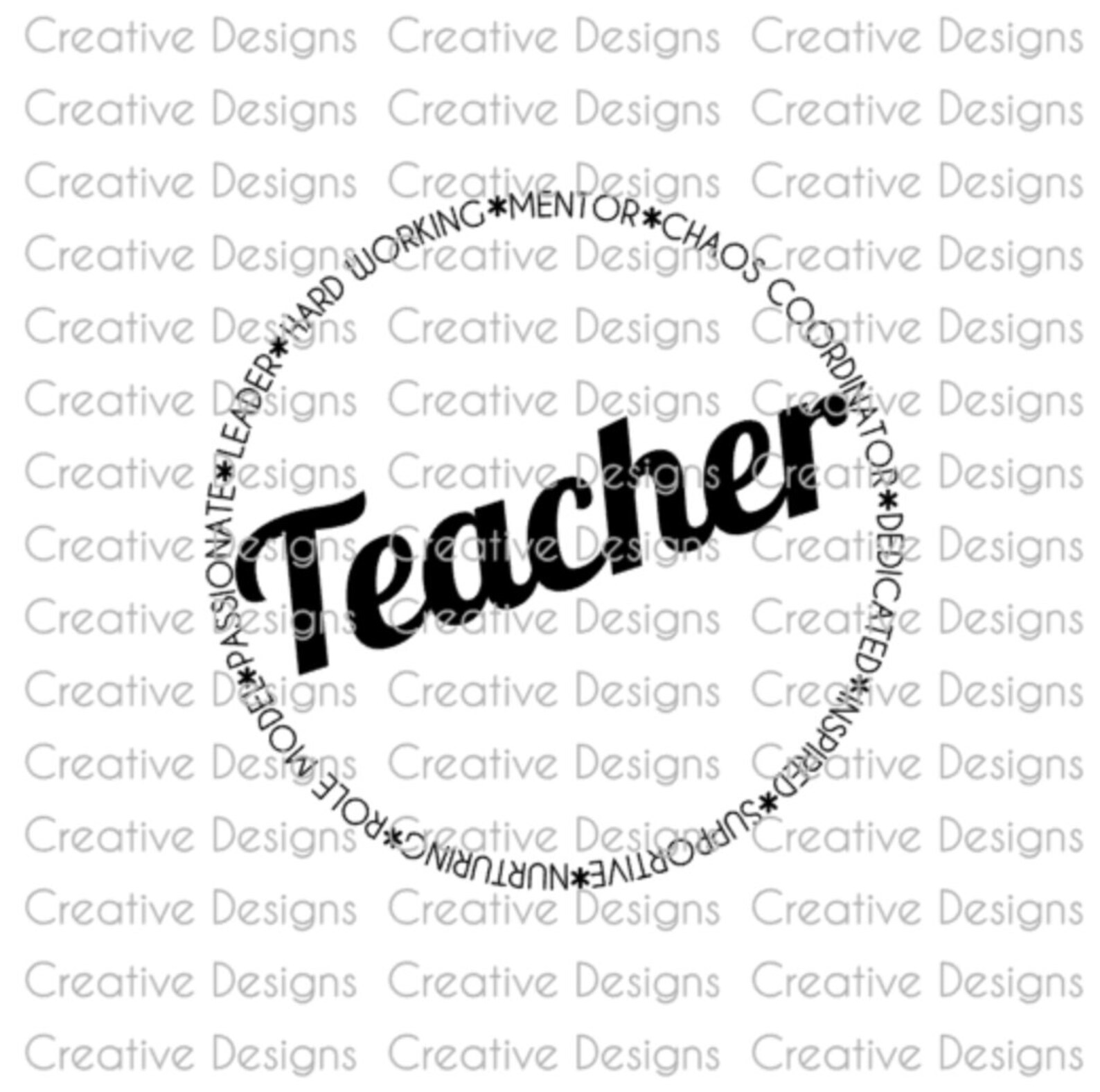 Teacher SVG File PNG File Digital File - Etsy