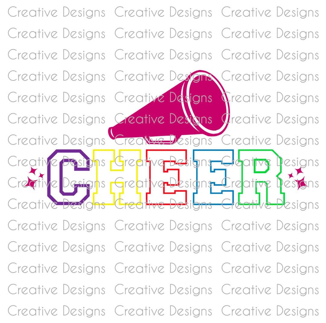Cheer, SVG File, PNG File, Digital File, Cheerleading, T-shirt Design ...