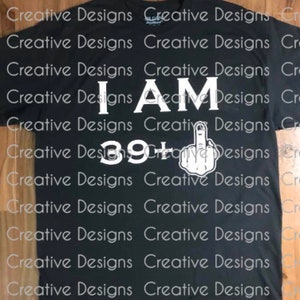 40th Birthday Saying, I Am 39 Plus One, SVG File, PNG File, Digital ...