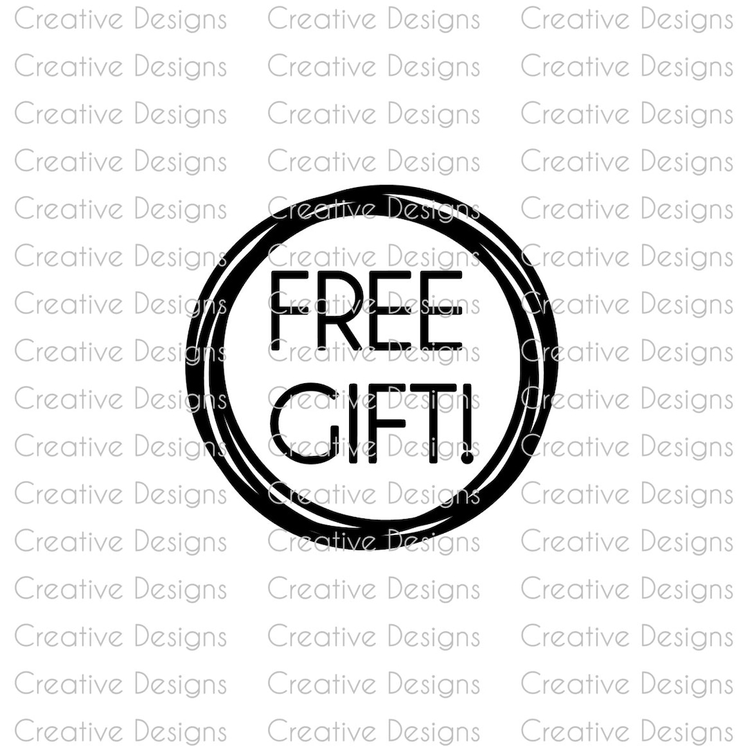 Free Gift Sticker SVG, Business Sticker PNG, Small Business Sticker ...