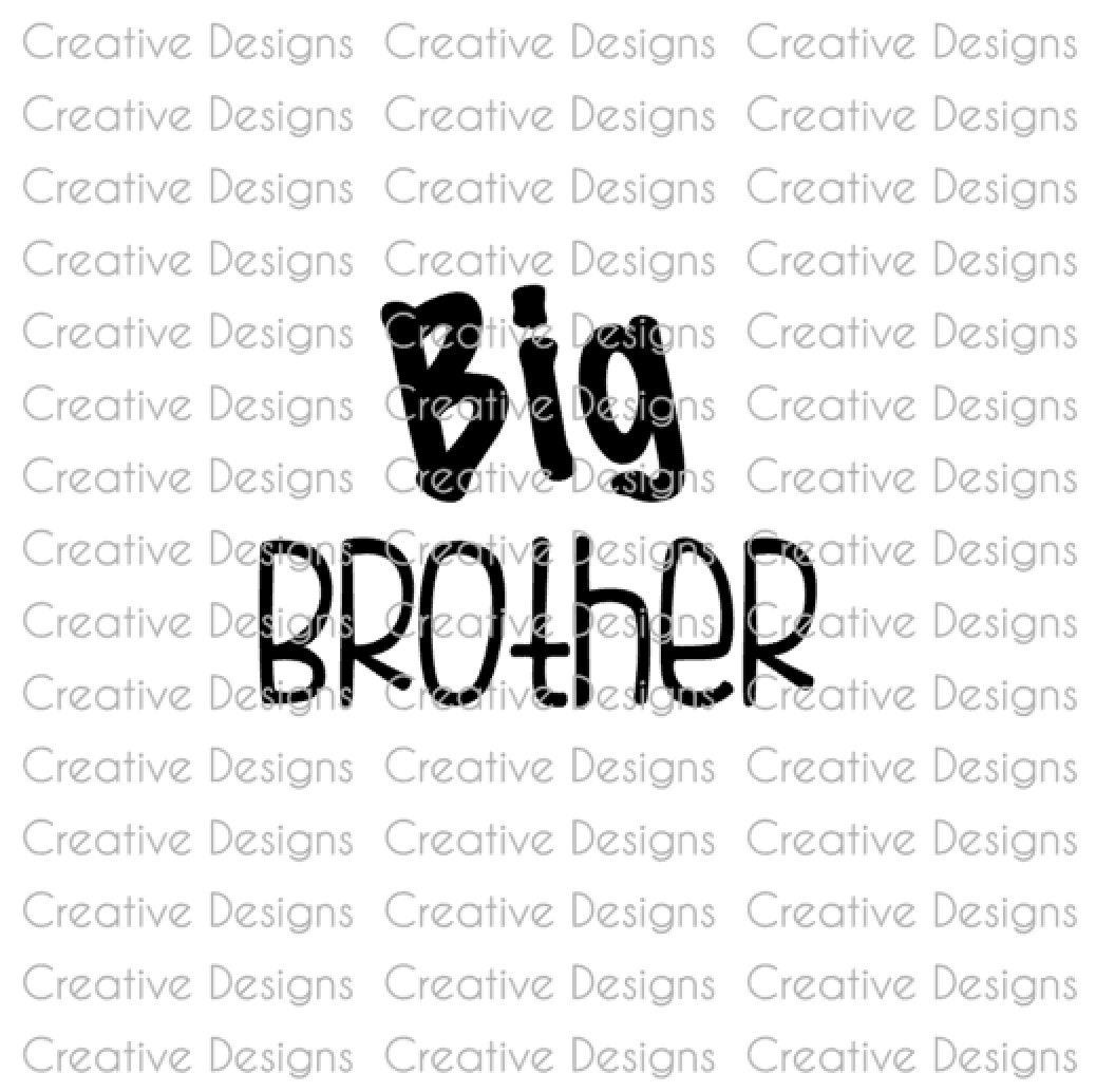 Big Brother, SVG File, PNG File, Digital File - Etsy Canada