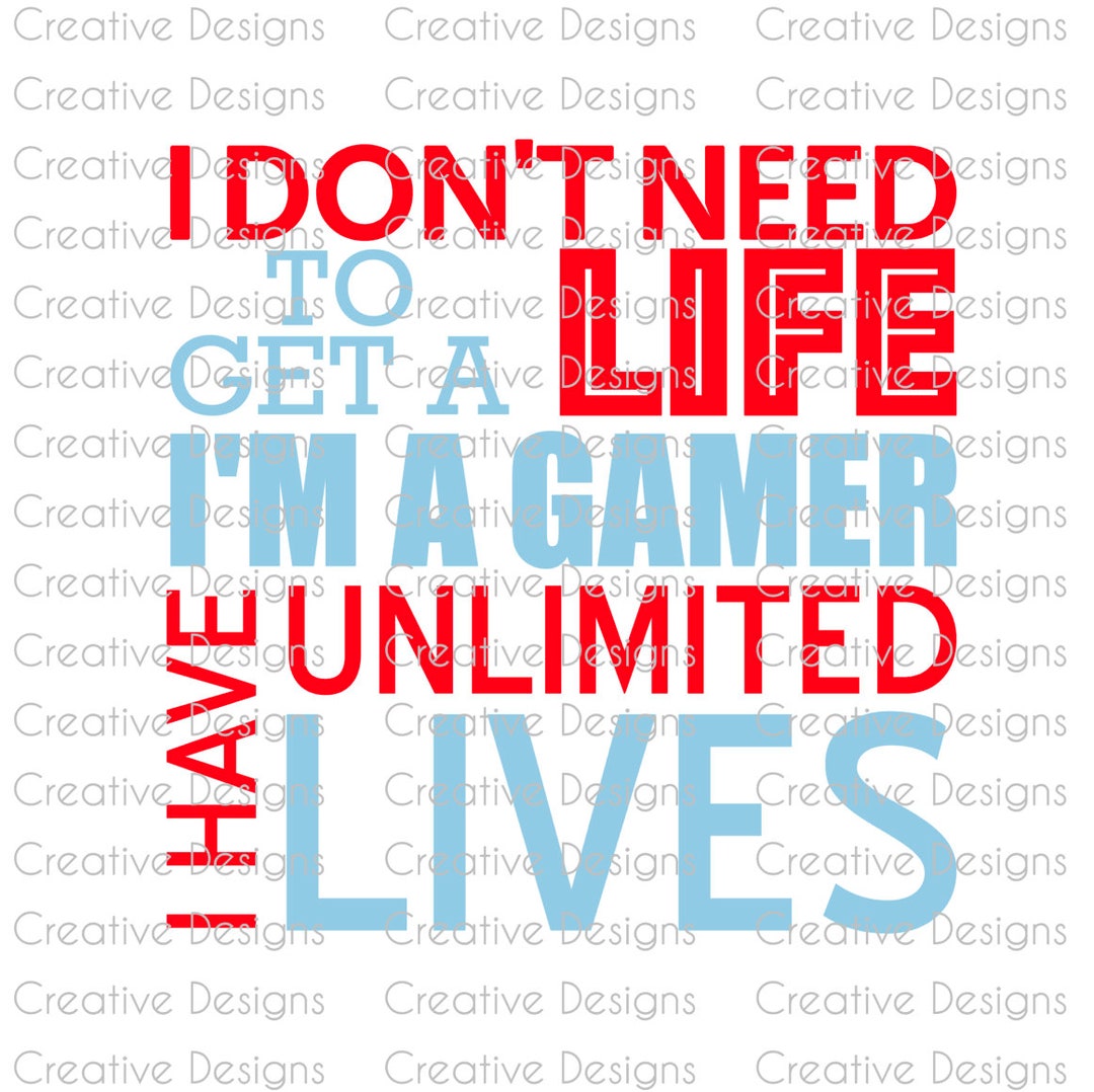 Gamer SVG Design, Gamer Png File, I'm a Gamer Sign, Funny Gamer Sign ...