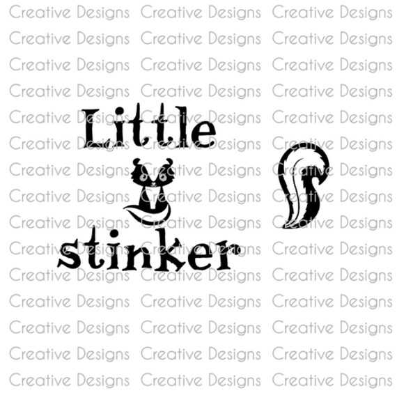 Little Stinker Onesie SVG File PNG File Digital File Skunk | Etsy