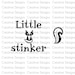 Little Stinker Onesie SVG File, PNG File, Digital Download, Skunk ...
