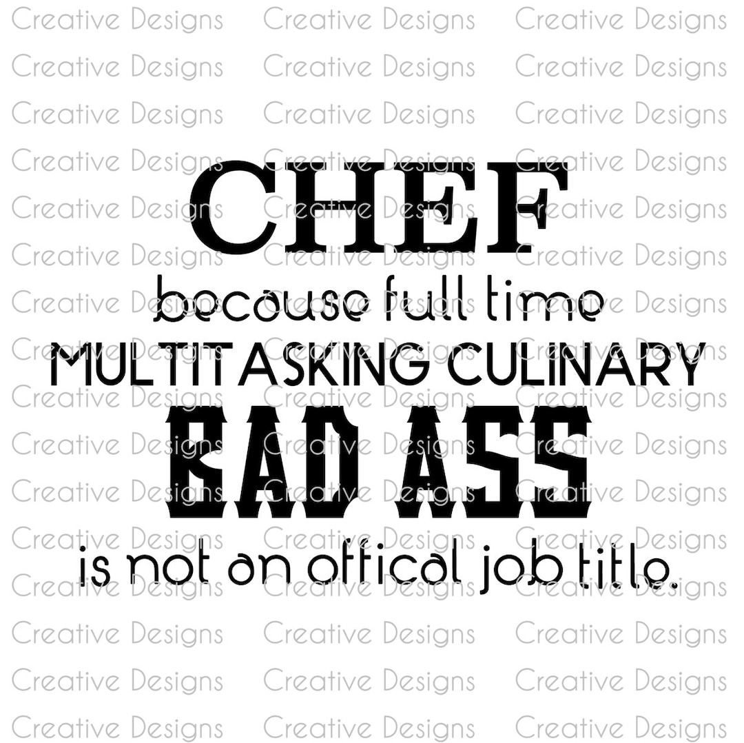 Chef T-shirt Design, Chef SVG File, Chef PNG File, Digital Download ...