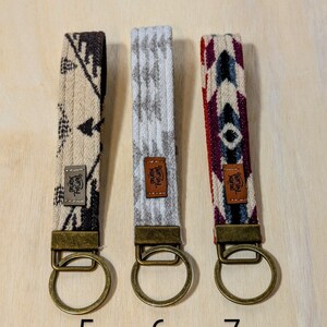 HANDMADE Wool Keychain, Wrist Keychain, Key Fob, FUN Colors, Key Holder ...