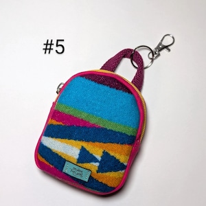 HANDMADE Wool Keychain, Mini Pouch Keychain, Mini Backpack Key Fob, FUN ...