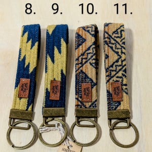 HANDMADE Wool Keychain, Wrist Keychain, Key Fob, FUN Colors, Key Holder ...