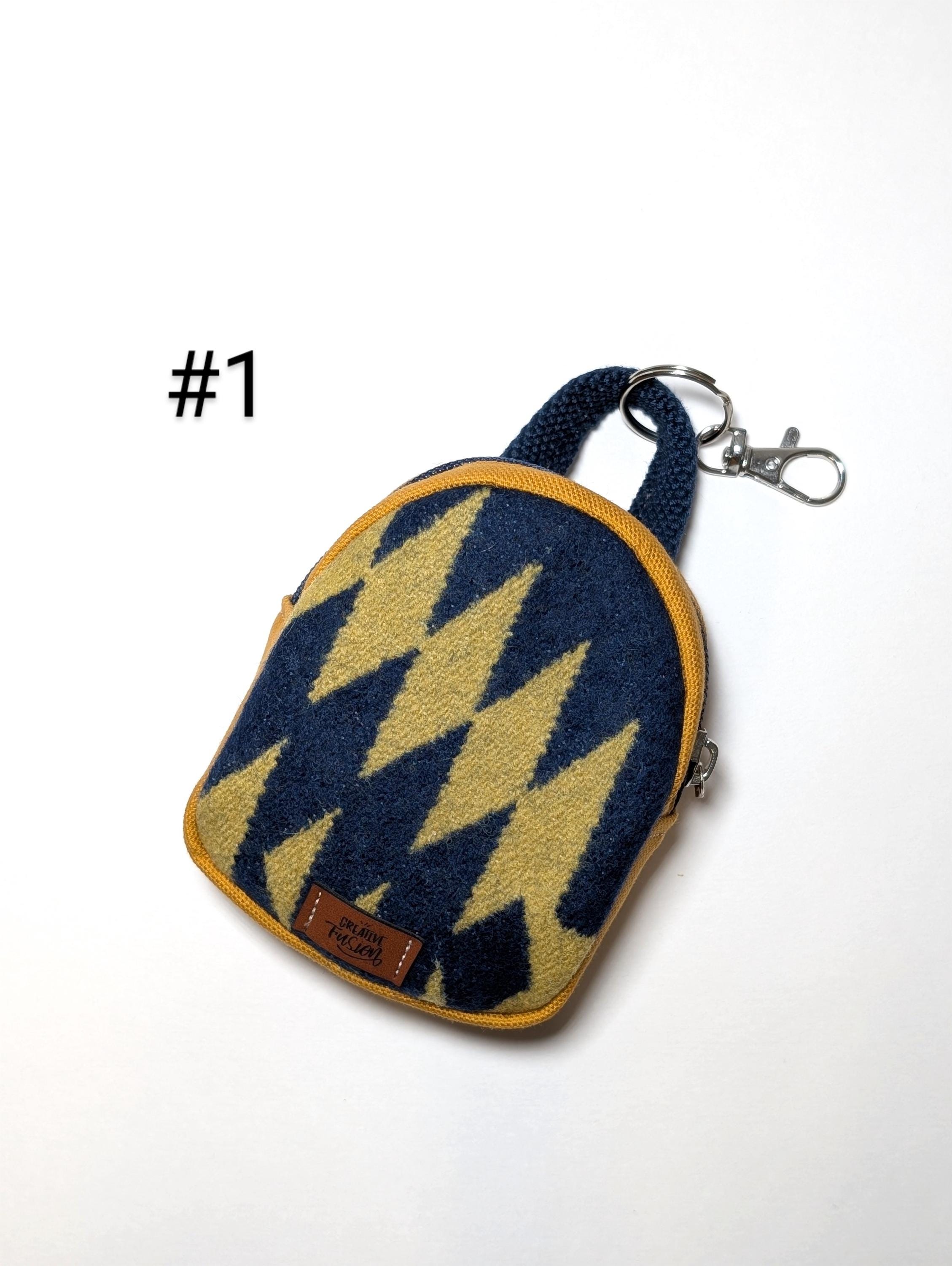HANDMADE Wool Keychain, Mini Pouch Keychain, Mini Backpack Key Fob, FUN ...