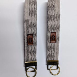 HANDMADE Wool Keychain, Wrist Keychain, Key Fob, FUN Colors, Key Holder ...